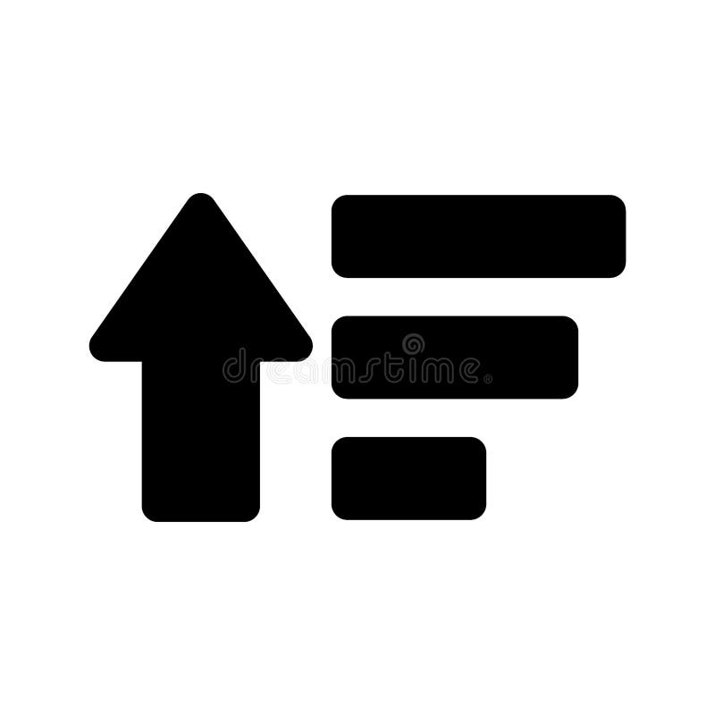 Sorting Icon Vector Symbol Design Illustration Stock Vector ...