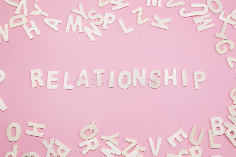 Sorting Letters Relationship on Pink. Stock Image - Image of design ...