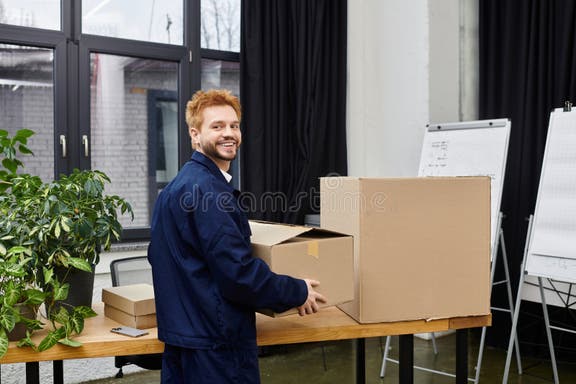 Sorting and Organizing Boxes while Moving Stock Photo - Image of modern ...