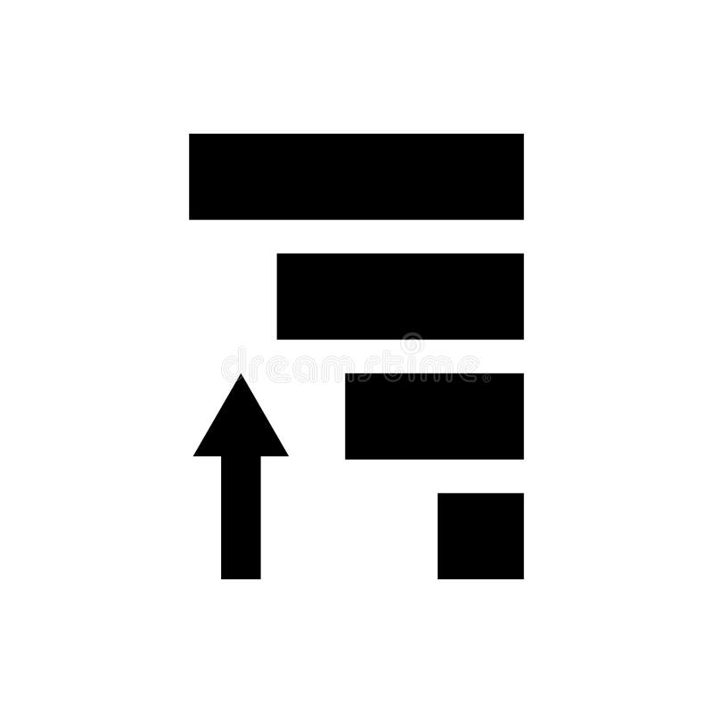 Sorting Outline Icon Isolated. Symbol, Logo Illustration for Mobile ...