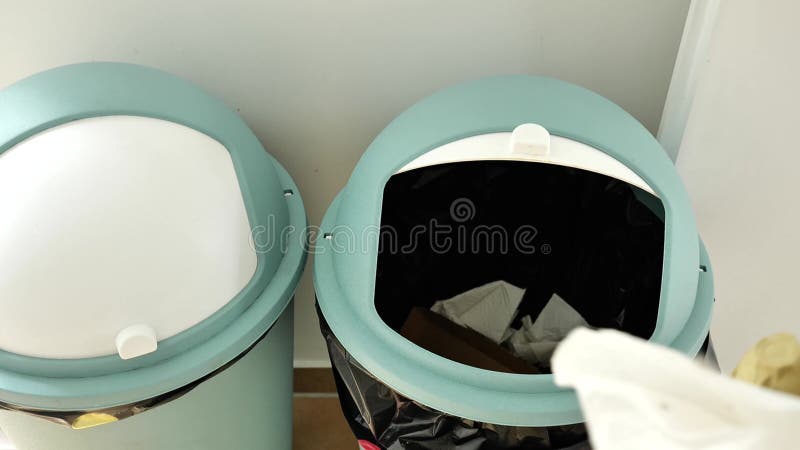 Sorting Paper for Recycling.Garbage Sorting.Paper Trash. Hand Throws ...