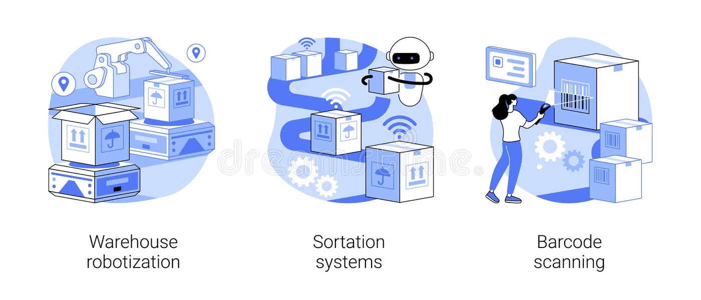 Sorting Parcels Stock Illustrations – 753 Sorting Parcels Stock ...