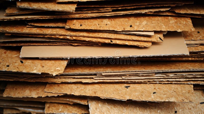 Sorting Pressed Paper for Recycling Process Stock Illustration ...