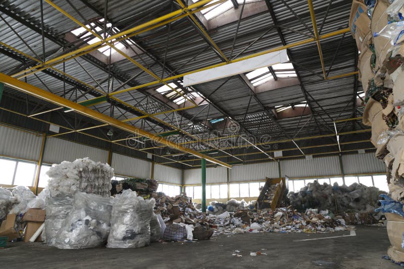 Sorting and Processing of Waste Stock Photo - Image of environment ...