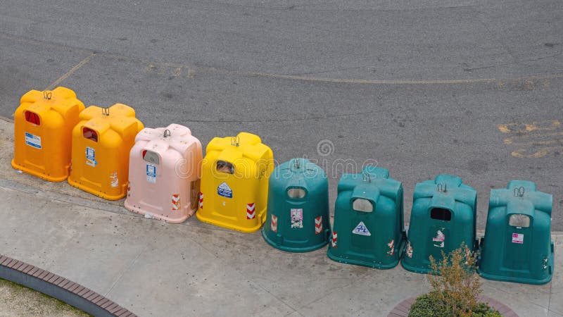 Sorting Recycling Bins Italy Editorial Photo - Image of paper, italy ...