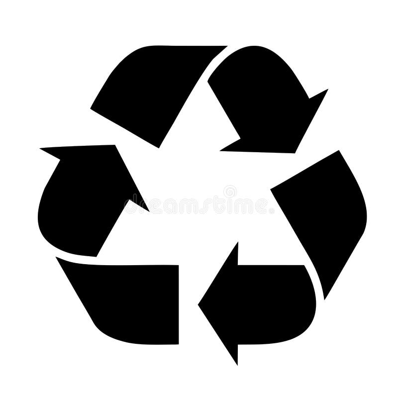 Sorting and Recycling Sign. Garbage Stock Vector - Illustration of ...