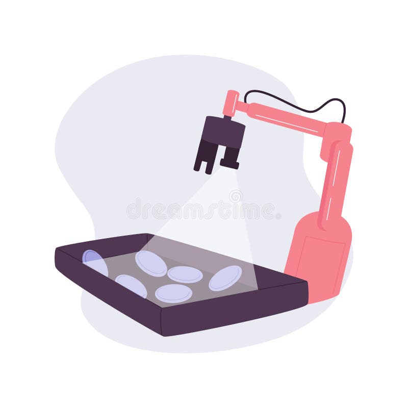 Sorting Robots Isolated Cartoon Vector Illustrations. Stock Vector ...