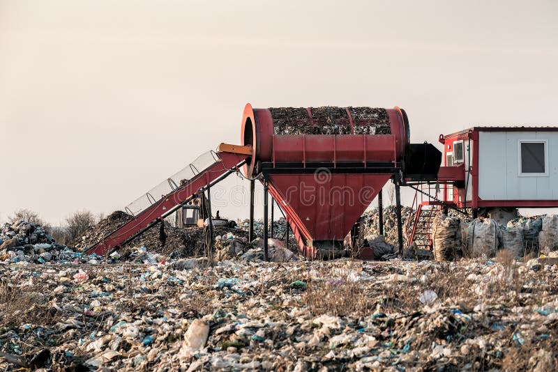 Metal dump, crane stock image. Image of dirty, landfill - 86678897