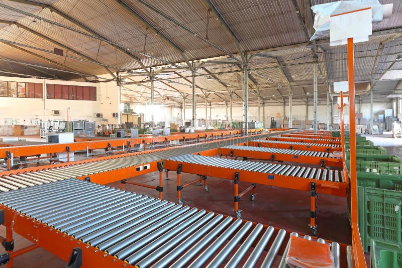 Conveyer transport ramp stock image. Image of depository - 11136061