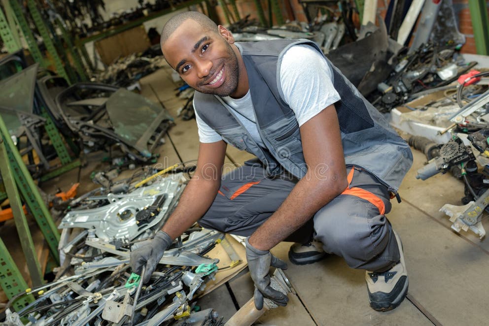 Sorting the vehicle chunk stock photo. Image of separate - 117485952