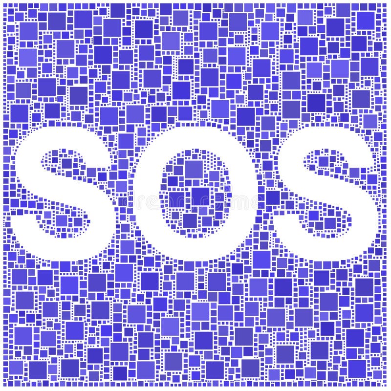 SOS stock vector. Illustration of communication, help - 16712438