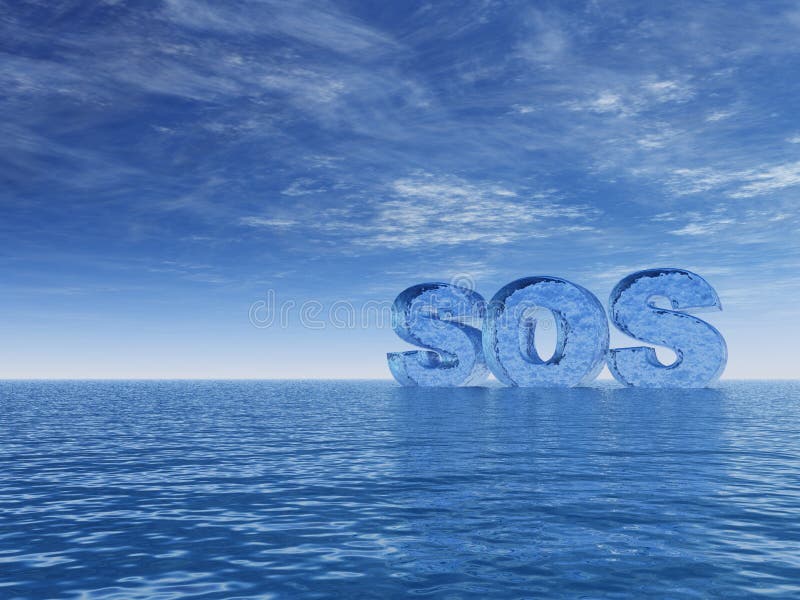 Sos stock illustration. Illustration of horizon, emergency - 8830433