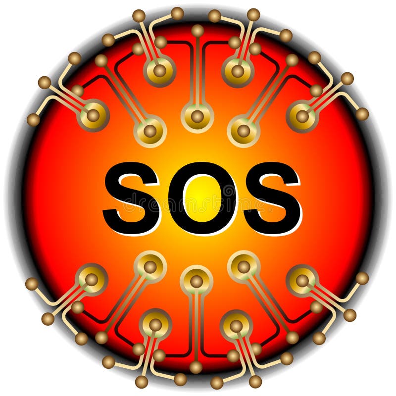 Technical support button stock vector. Illustration of support - 33628594