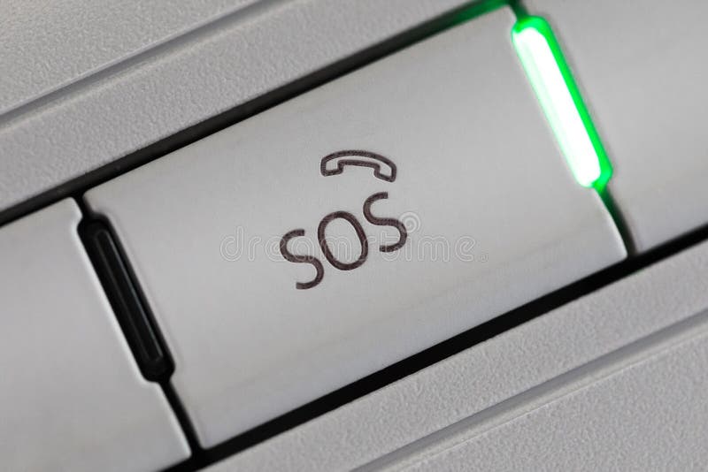 ..SOS Button on the Ceiling Car Interior - Image Stock Image - Image of ...
