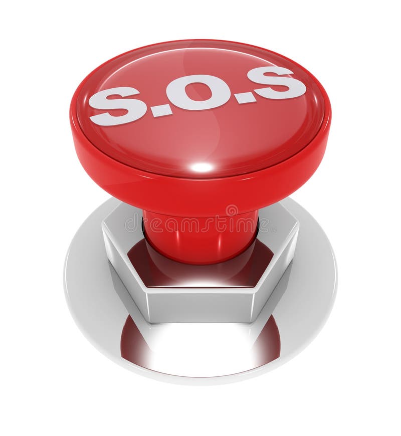 Sos button stock illustration. Illustration of call - 137254843