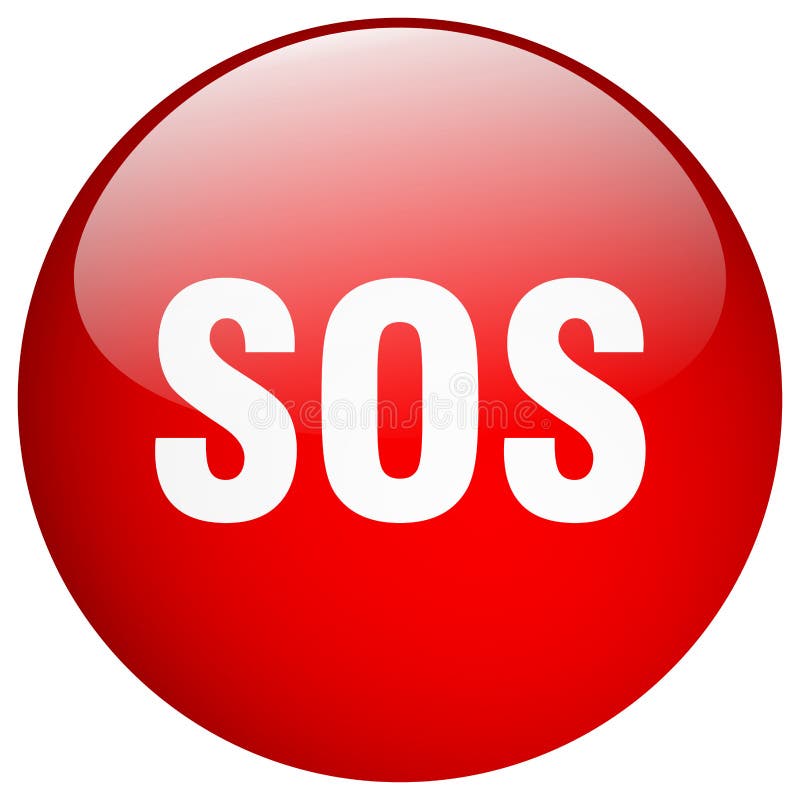 SOS Icon On Glossy Red Round Button Stock Illustration - Illustration ... SOS Icon On Glossy Red Round Button Stock Illustration - Illustration ...