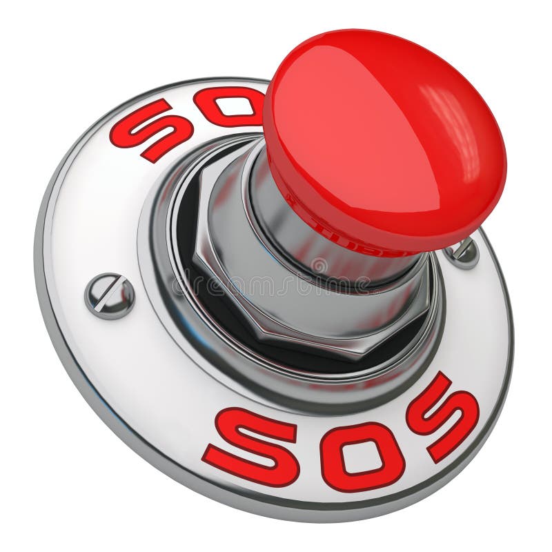 Sos Button stock illustration. Illustration of help, control - 33343329