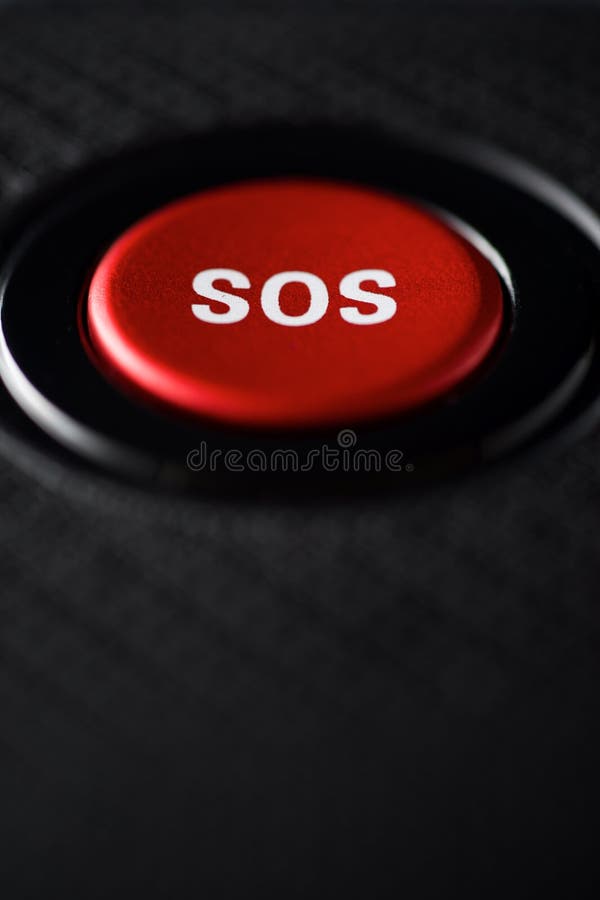 SOS button view stock photo. Image of crisis, information - 140410476