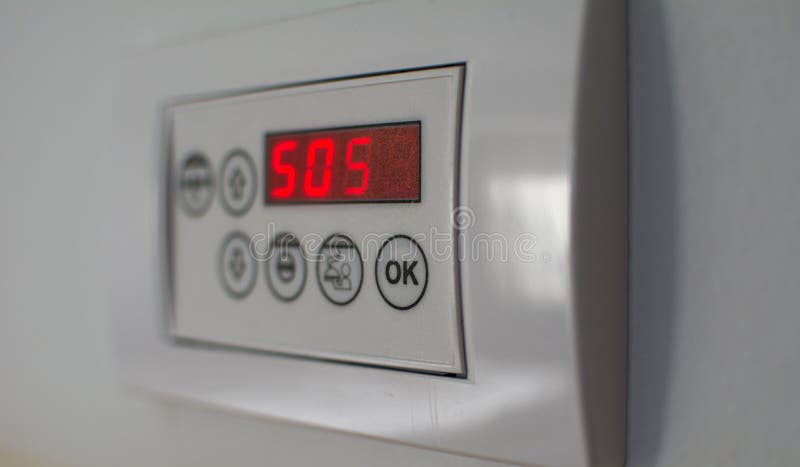 Sos button on the wall stock photo. Image of alarm, electricity - 81856216