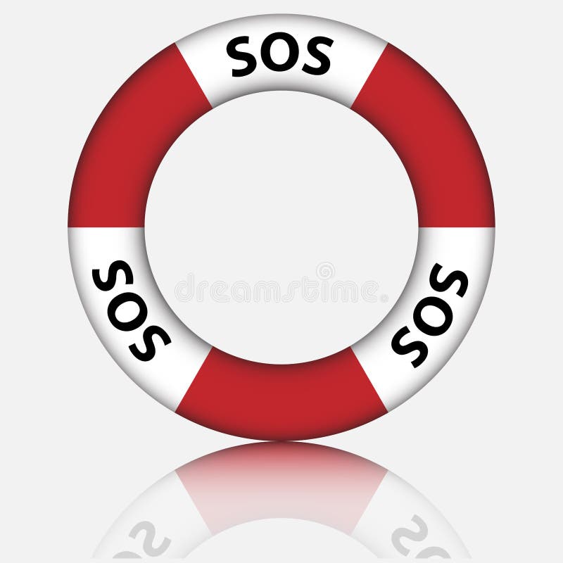 Sos Red Grunge Round Vintage Stamp Stock Vector - Illustration of ...