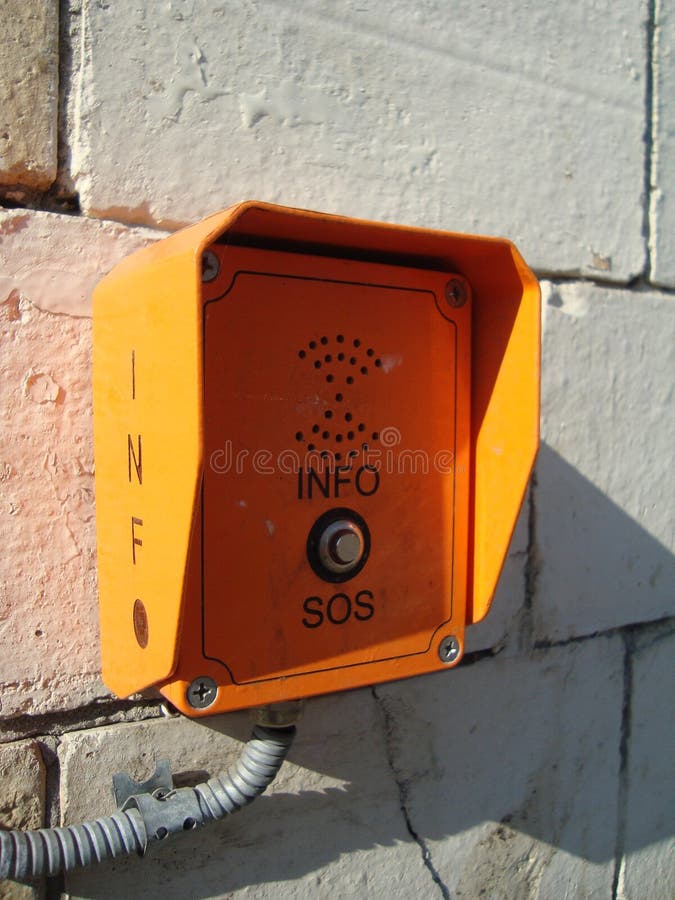 SOS emergency button stock image. Image of vehicle, wall - 221284869