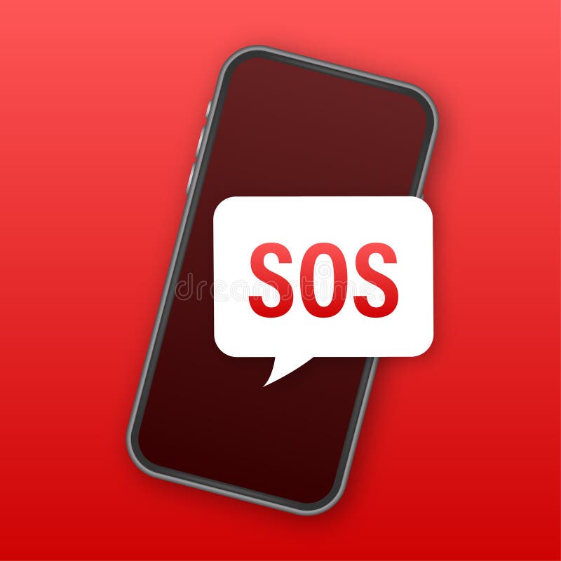 112 Emergency Call Number. SOS Symbol. Vector Illustration. Stock ...