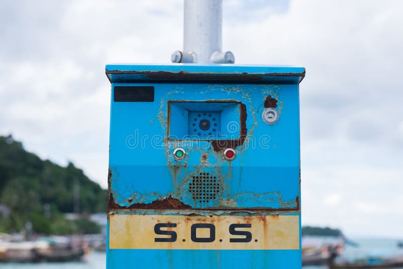 SOS, Emergency SOS Telephone Stock Image - Image of yellow, assistance ...
