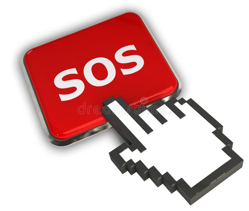 SOS Icon stock illustration. Illustration of studio - 109701254
