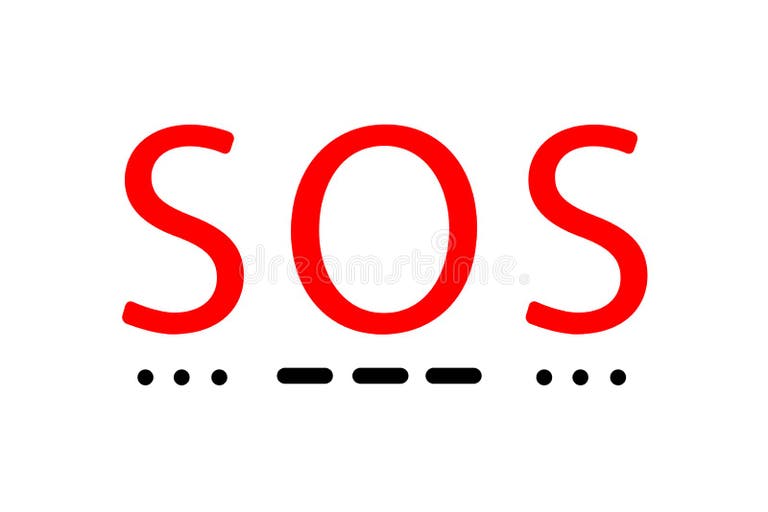 SOS. International Morse Code. Vector Illustration Stock Vector ...