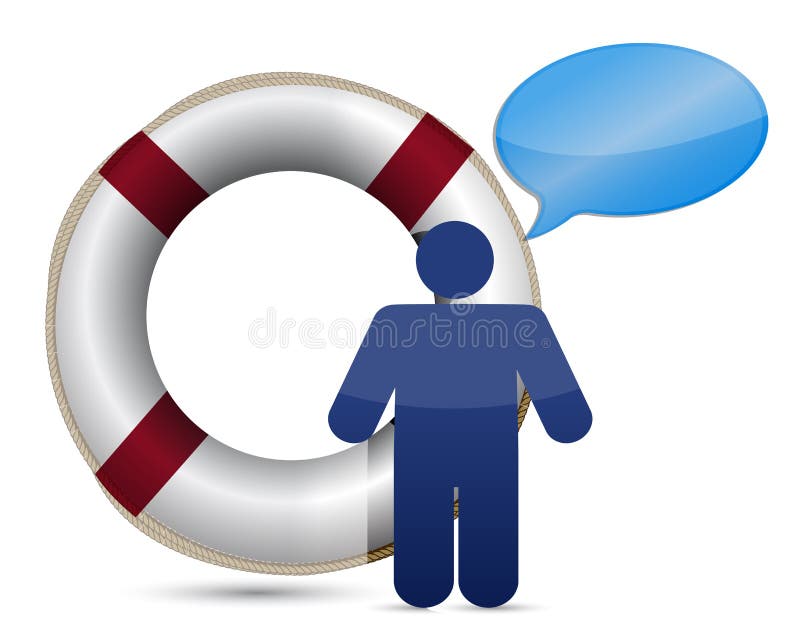 Sos lifesaver message icon stock illustration. Illustration of ...