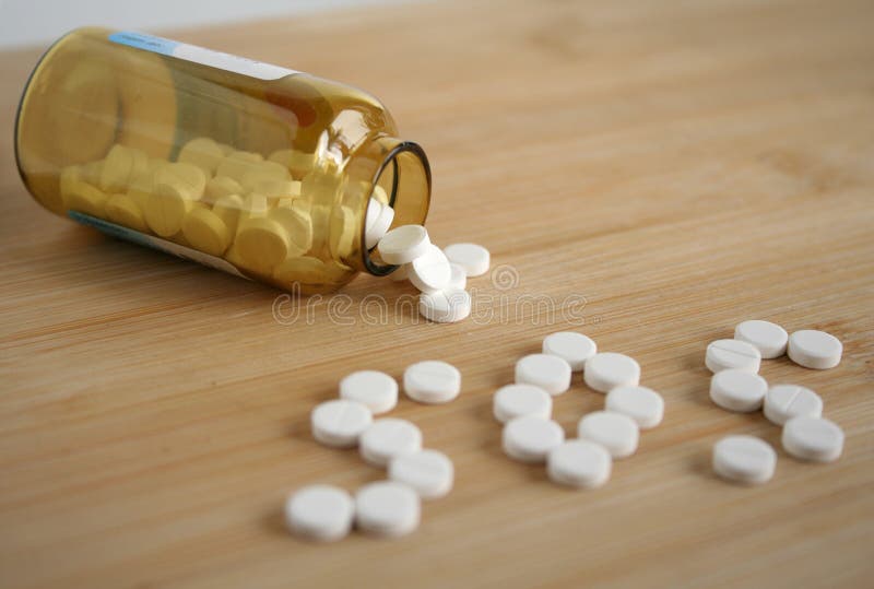 SOS made of tablets stock image. Image of pill, medical - 3791589