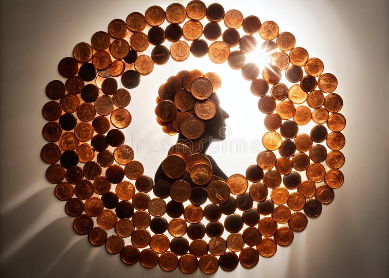 SOS Message on a Penny Silhouette a Powerful Visual for Emergency ...