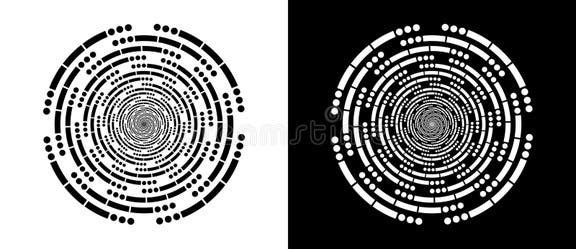 SOS Morse Code in Circles. Circle Abstract Background with Dynamic ...