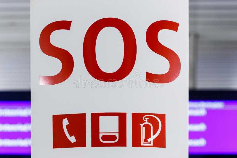 SOS nagłego wypadku znak obraz stock. Obraz złożonej z potrzeba - 99107573