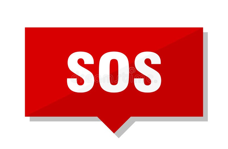 Sos red tag stock vector. Illustration of insignia, template - 117561927
