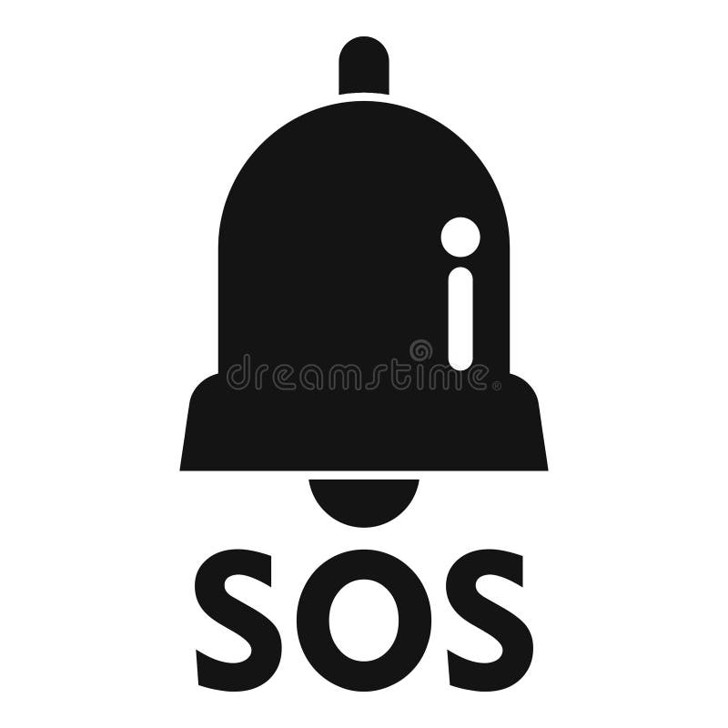 Sos Ring Icon Simple Vector. Safety Siren Security Stock Vector ...