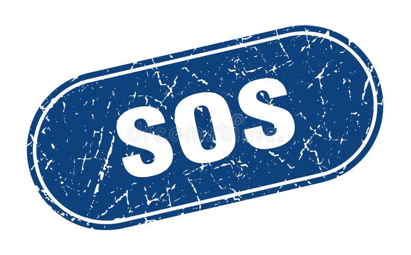 Sos sign. sos grunge stamp stock vector. Illustration of hepl - 176826573