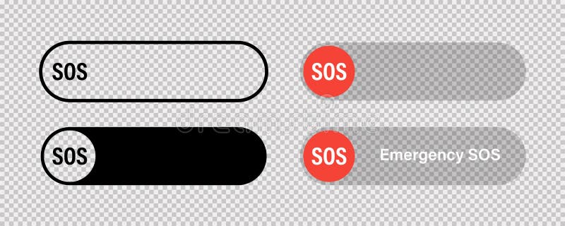 SOS Switch Red Toggle Button Vector Isolated Icon. Emergency Red Switch ...