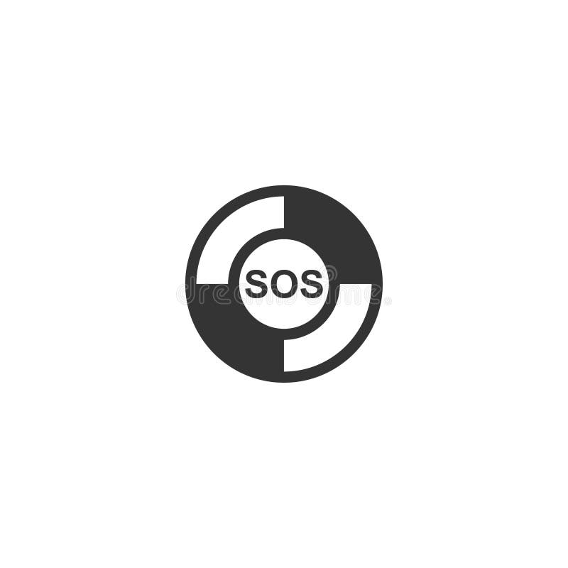 SOS Symbol Icon Design Concept Vector Template Stock Vector ...