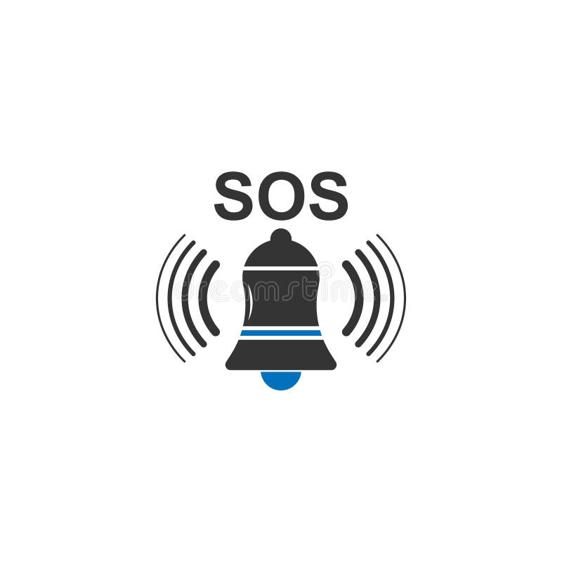 SOS Symbol Icon Design Concept Vector Template Stock Vector ...