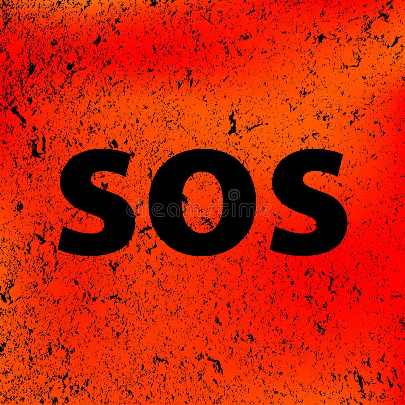 SOS Text. Marble Colored Wall.Vector Illustration. Abstract Stone ...