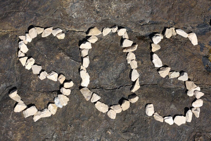 Sos van Word stock foto. Image of rots, steen, inschrijving - 10688364