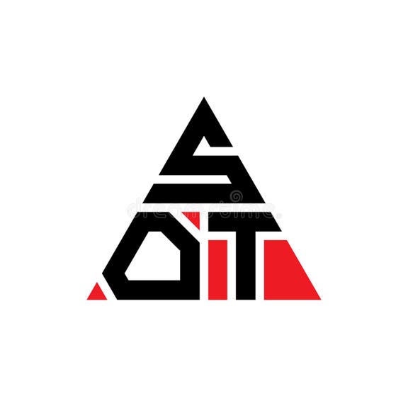 SOT Triangle Letter Logo Design with Triangle Shape. SOT Triangle Logo ...