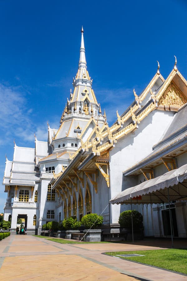 The Sothon Temple is the Buddhist Faith Stock Photo - Image of building ...