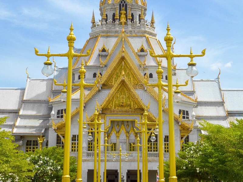 Sothon temple stock photo. Image of chachoengsao, concrete - 55071166