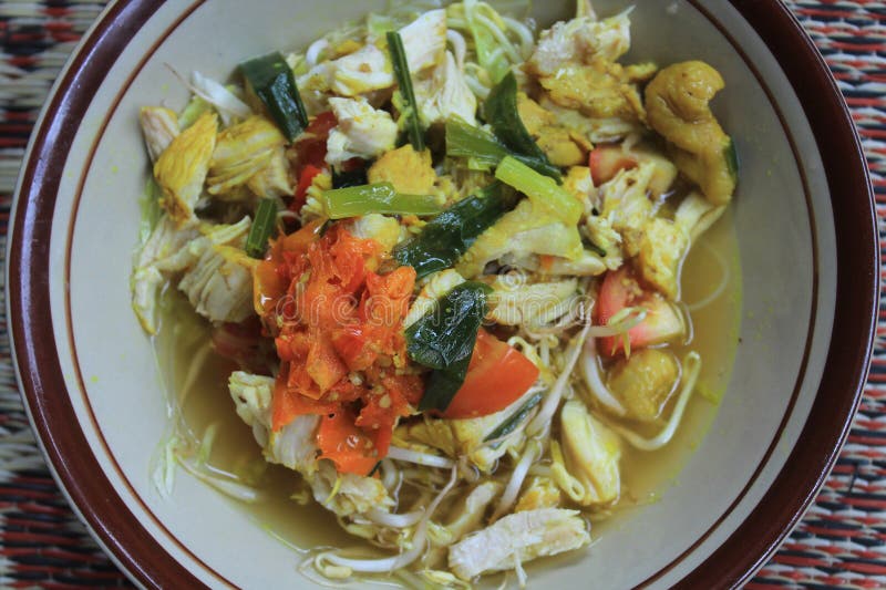 Soto Ayam Food from Indonesia Stock Image - Image of cuisine, produce ...