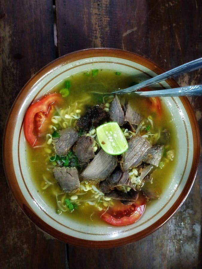 Soto or Sub Assorted Vegetables with Beef, Typical Indonesian Dish ...