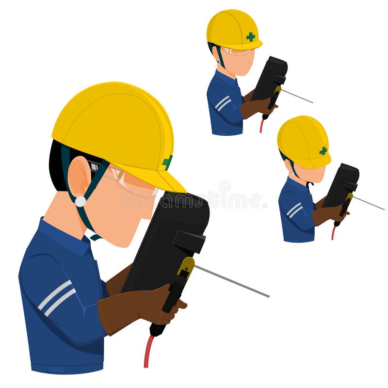 Soudeur Icon illustration de vecteur. Illustration du lourd - 99258152