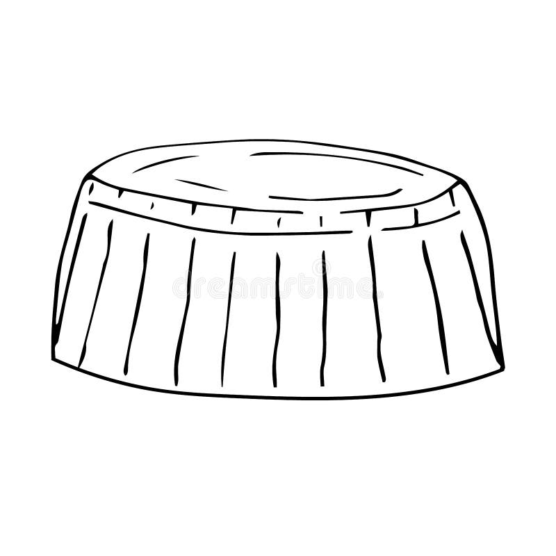 Souffle Cake Vector Illustration, Hand Drawing Sketch Stock Vector ...