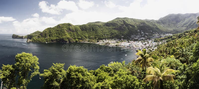 Soufriere stock photo. Image of scenics, caribbean, seascape - 15309764